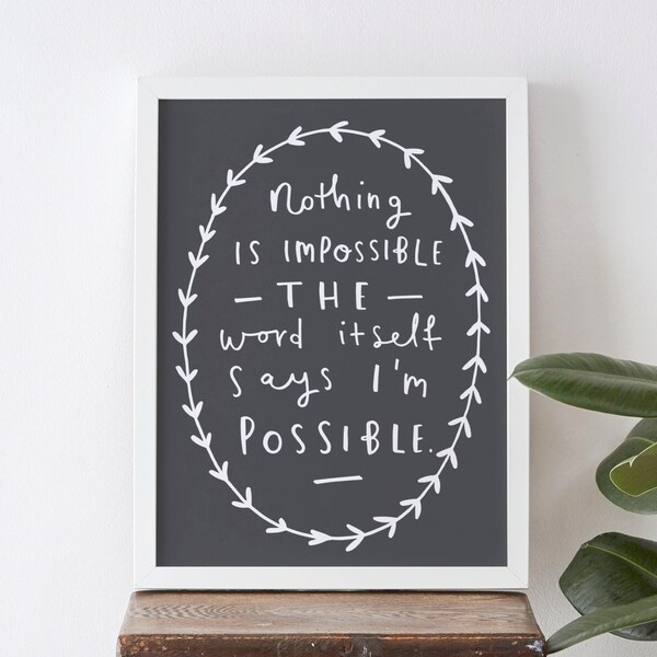 Typography Print - Etsy