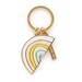 Rainbow Keyring Colourful Keyring Gold Keyring House - Etsy UK