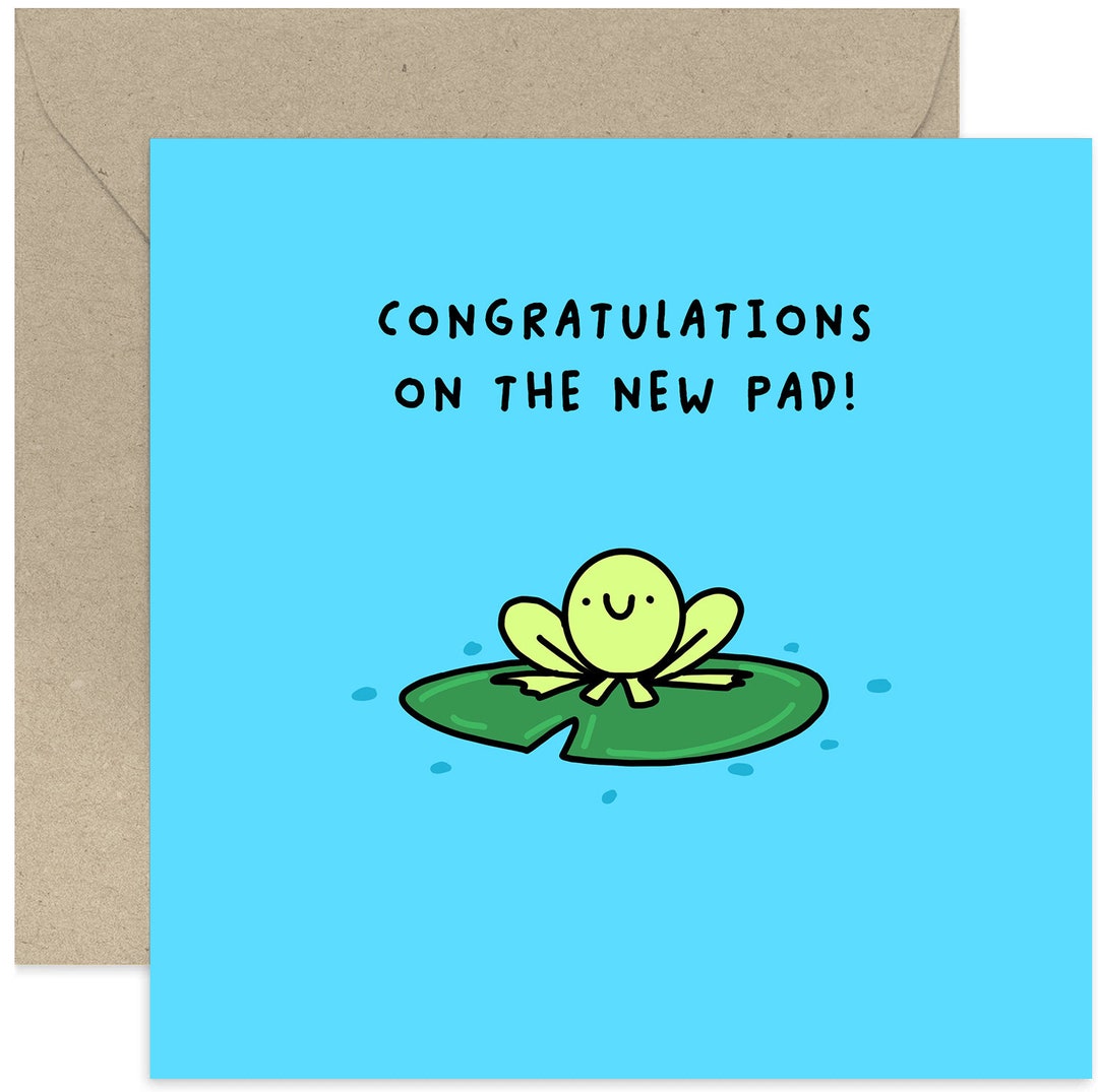Congratulations on the New Pad Card - Cute Housewarming Greeting Card ...
