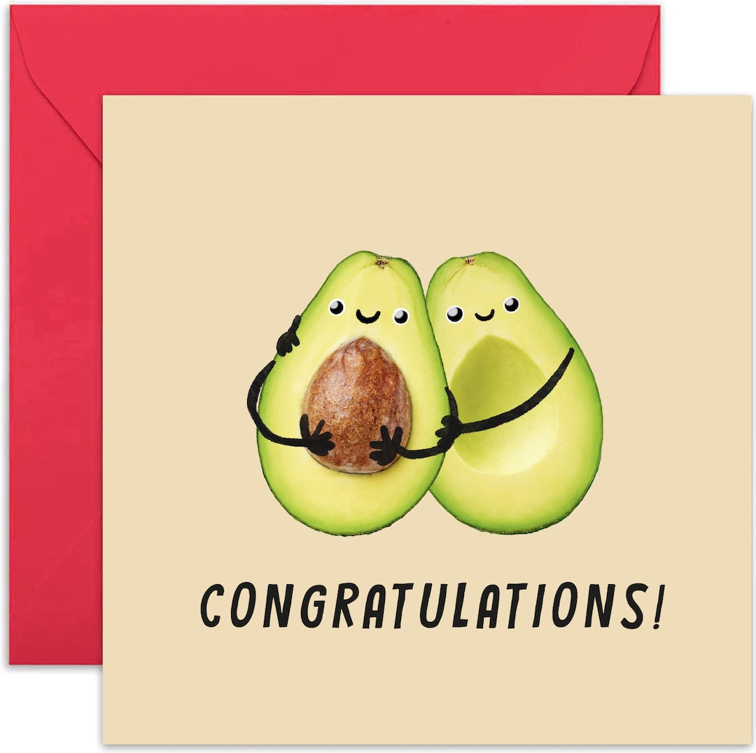 Avocado Congratulations Card - New Baby Card - Baby Greeting Card ...