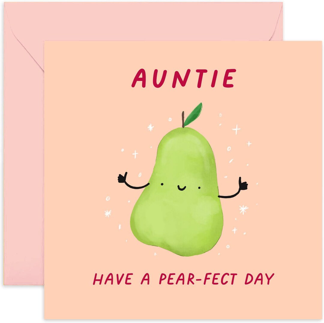 Pear-fect Day Nan Card - Fun Birthday Card for Her - Cute Birthday Card ...