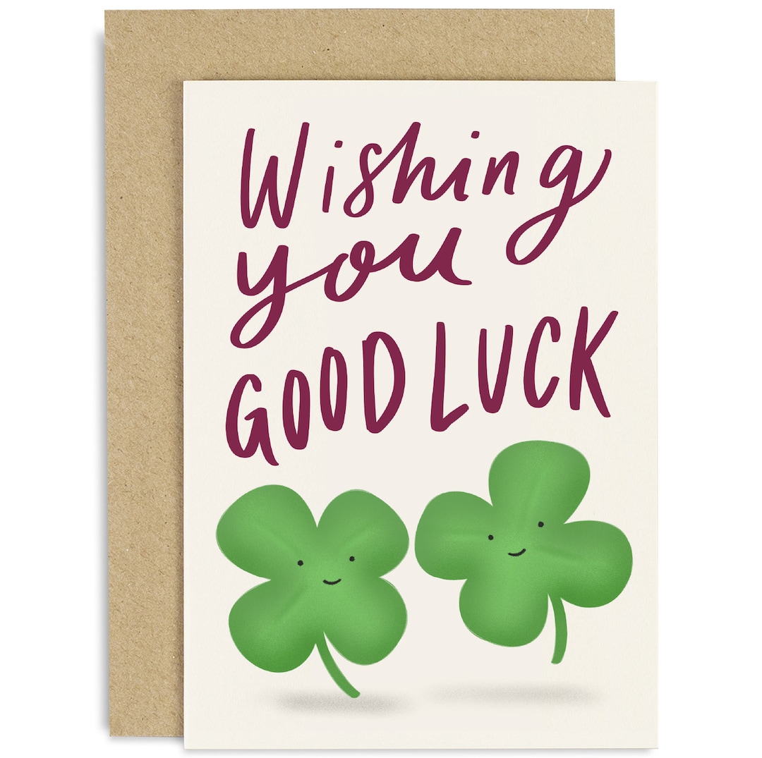 Wishing You Good Luck Card - Leaving Card - New Job Card - Travelling Card - You're Leaving Card ...
