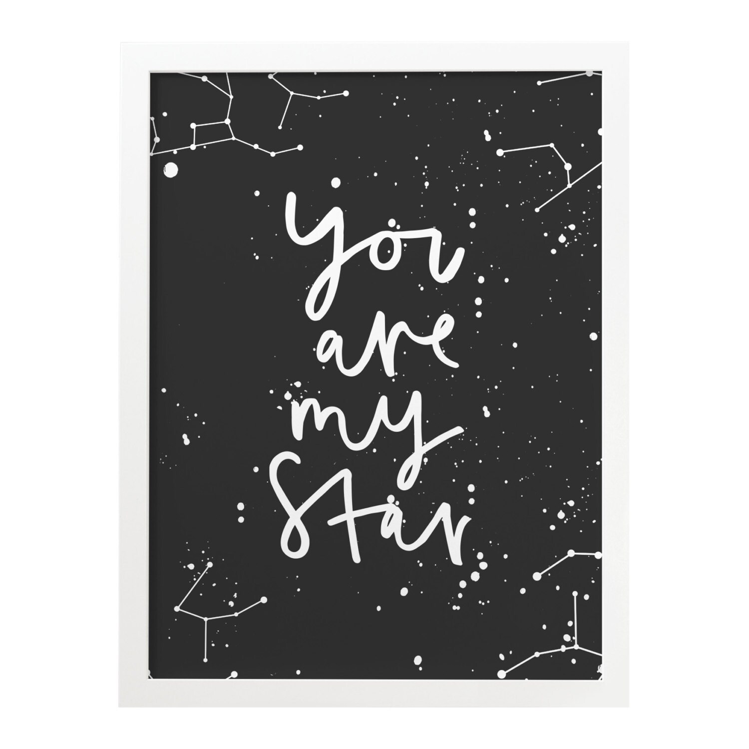 You Are My Star Constellation Print Star Constellation Print - Etsy UK