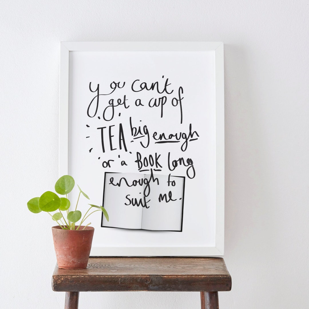 Book Lover Print Typography Print Home Decor C. S. Lewis - Etsy