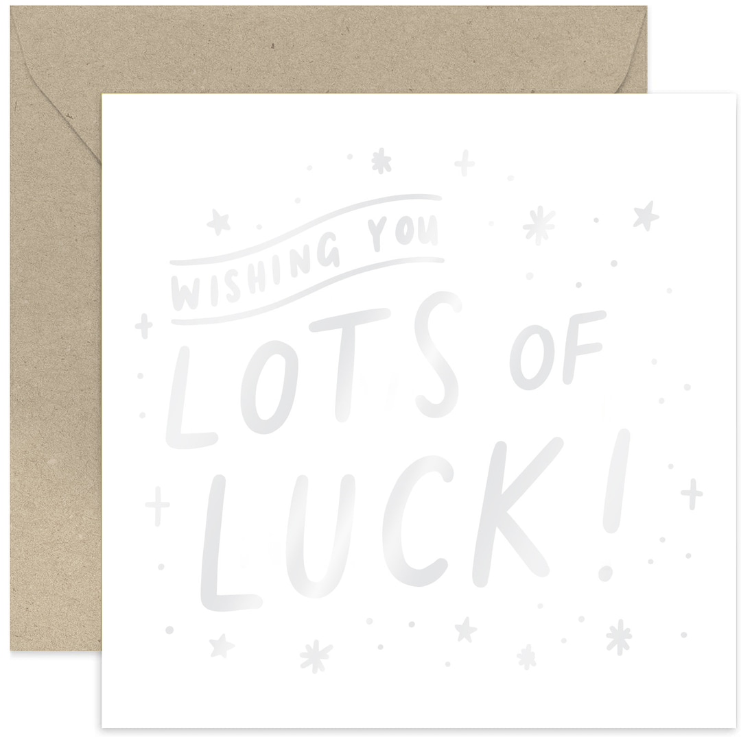 Wishing You Lots of Luck Card - Good Luck Card - Good Luck Greeting ...