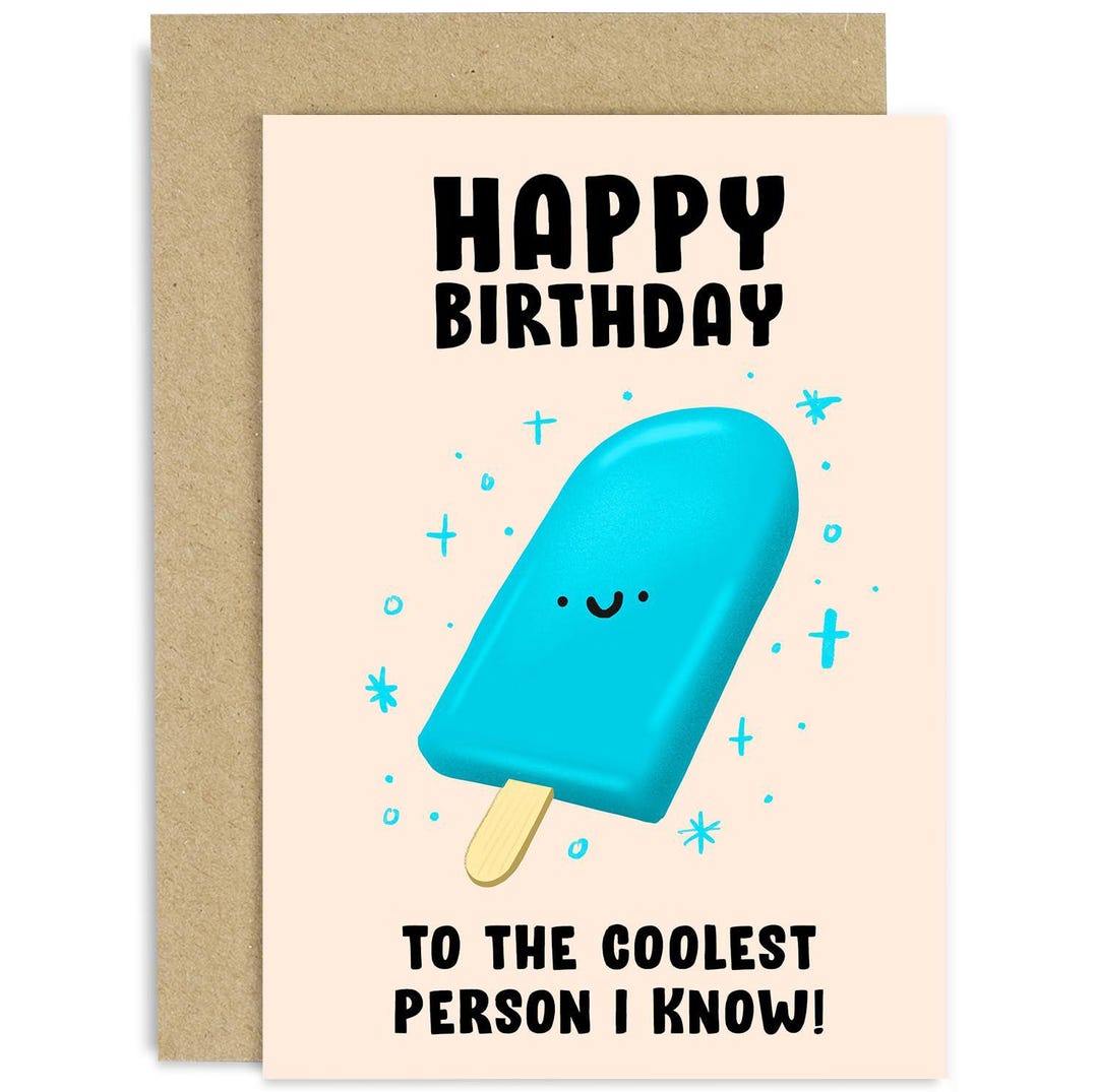 Funny Birthday Card for Dad - 'coolest Person I Know' Birthday Gift for ...