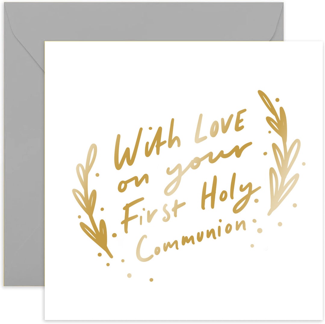 With Love on Your First Holy Communion Card - Holy Communion Card ...
