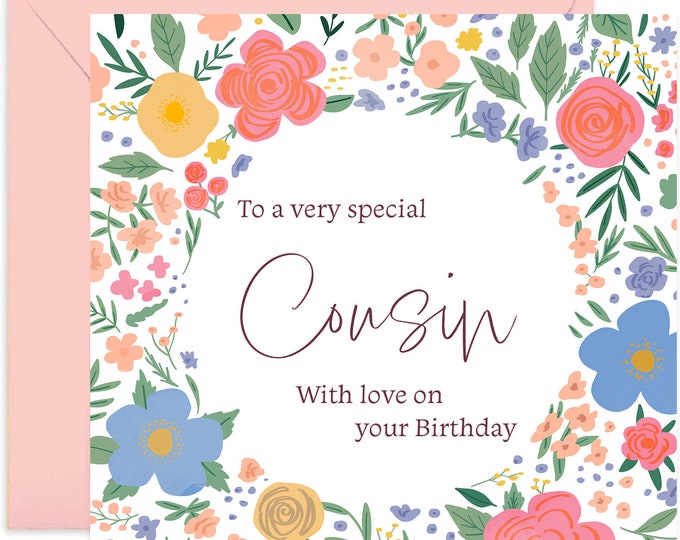Very Special Cousin Birthday Card Birthday Card Fun Happy Birthday ...