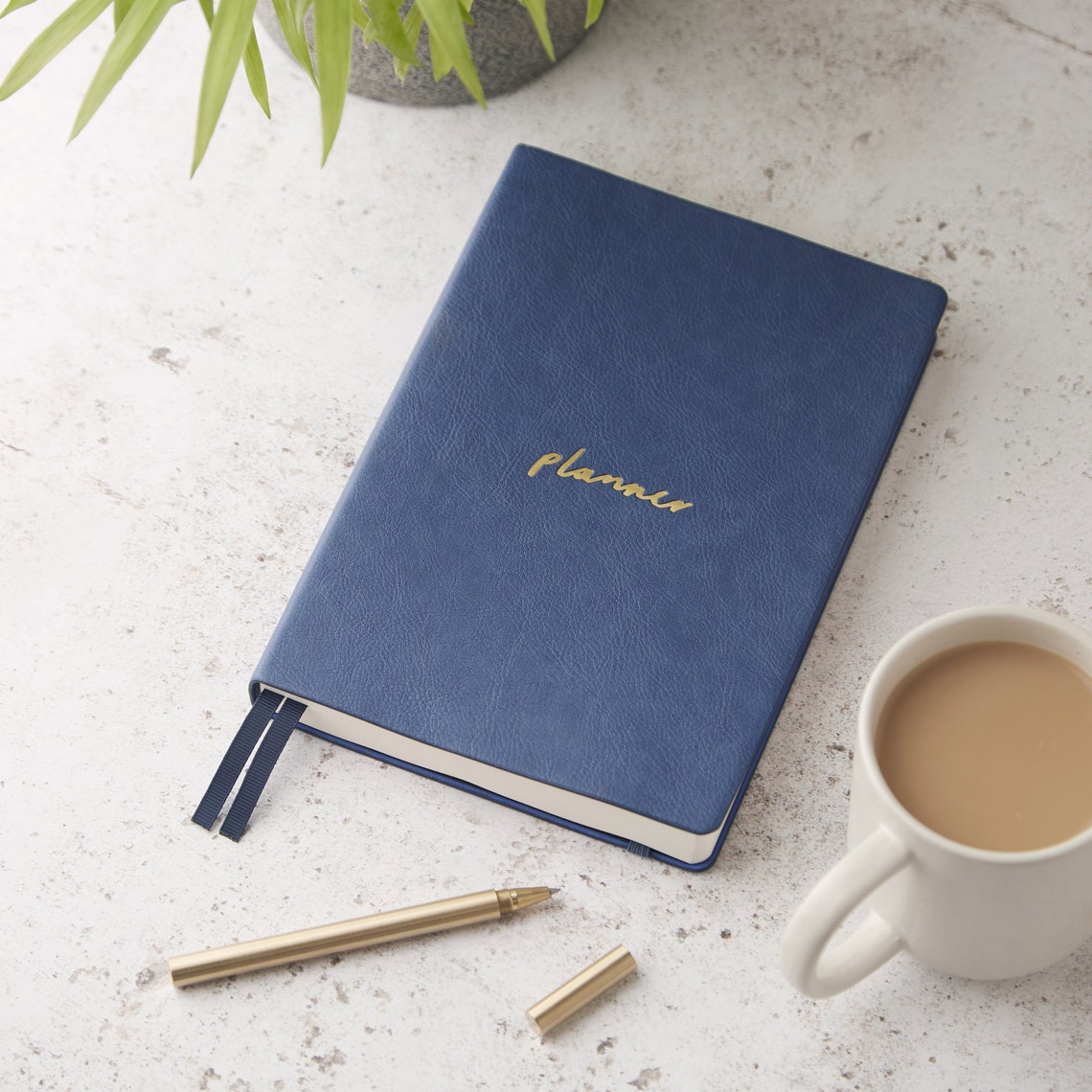 Daily Planner Book Navy Blue Blue Planner Planner Daily | Etsy