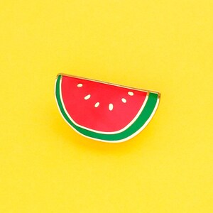 Watermelon Enamel Pin Fruit Enamel Pin Enamel Lapel Pin - Etsy