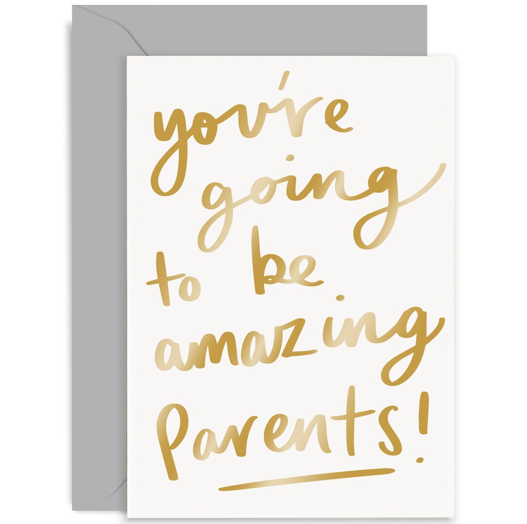Amazing New Parents Card - Baby Shower - Baby Shower Card - New Arrival ...