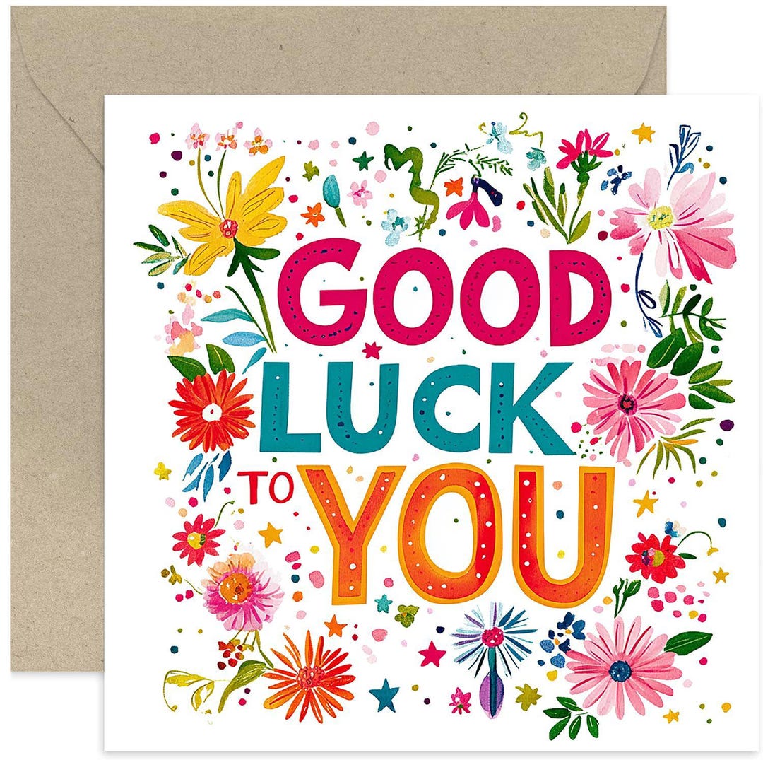 Female Good Luck Cards for Her, Encouragement Gifts for Family and ...