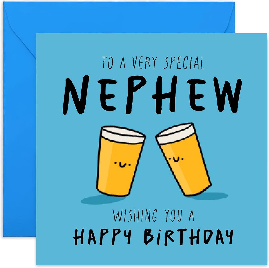 Beer Partner Nephew Birthday Card - Birthday Card for Nephew - Joke ...