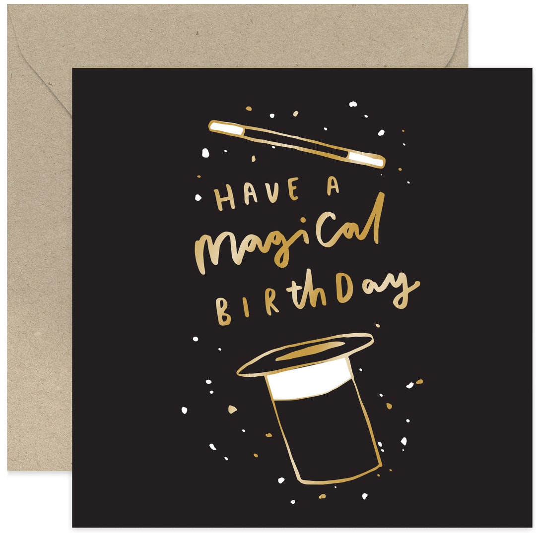 Have A Magical Birthday Hat Card - Birthday Card - Joke Birthday Card ...