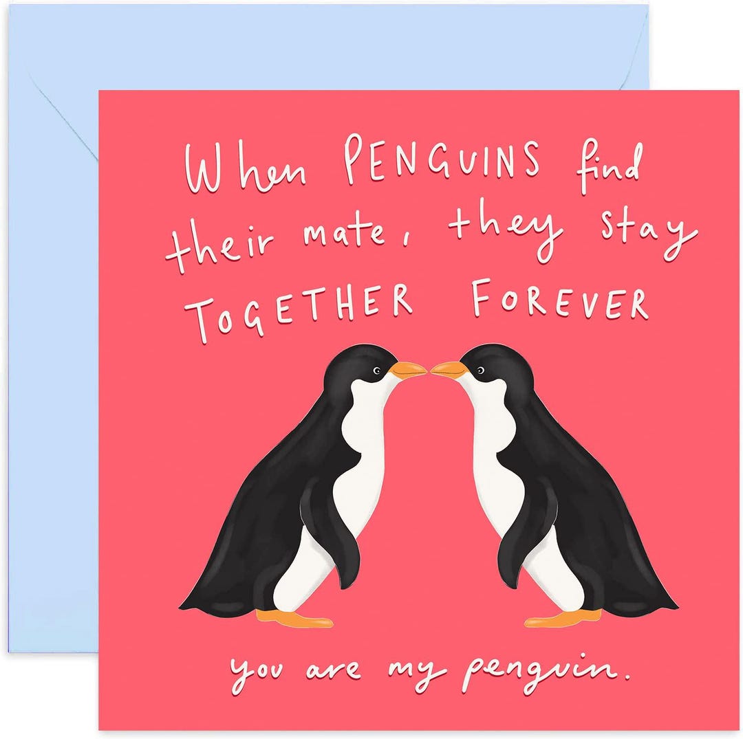 You're My Penguin Card - Funny Valentine's Day Card - Love Card ...