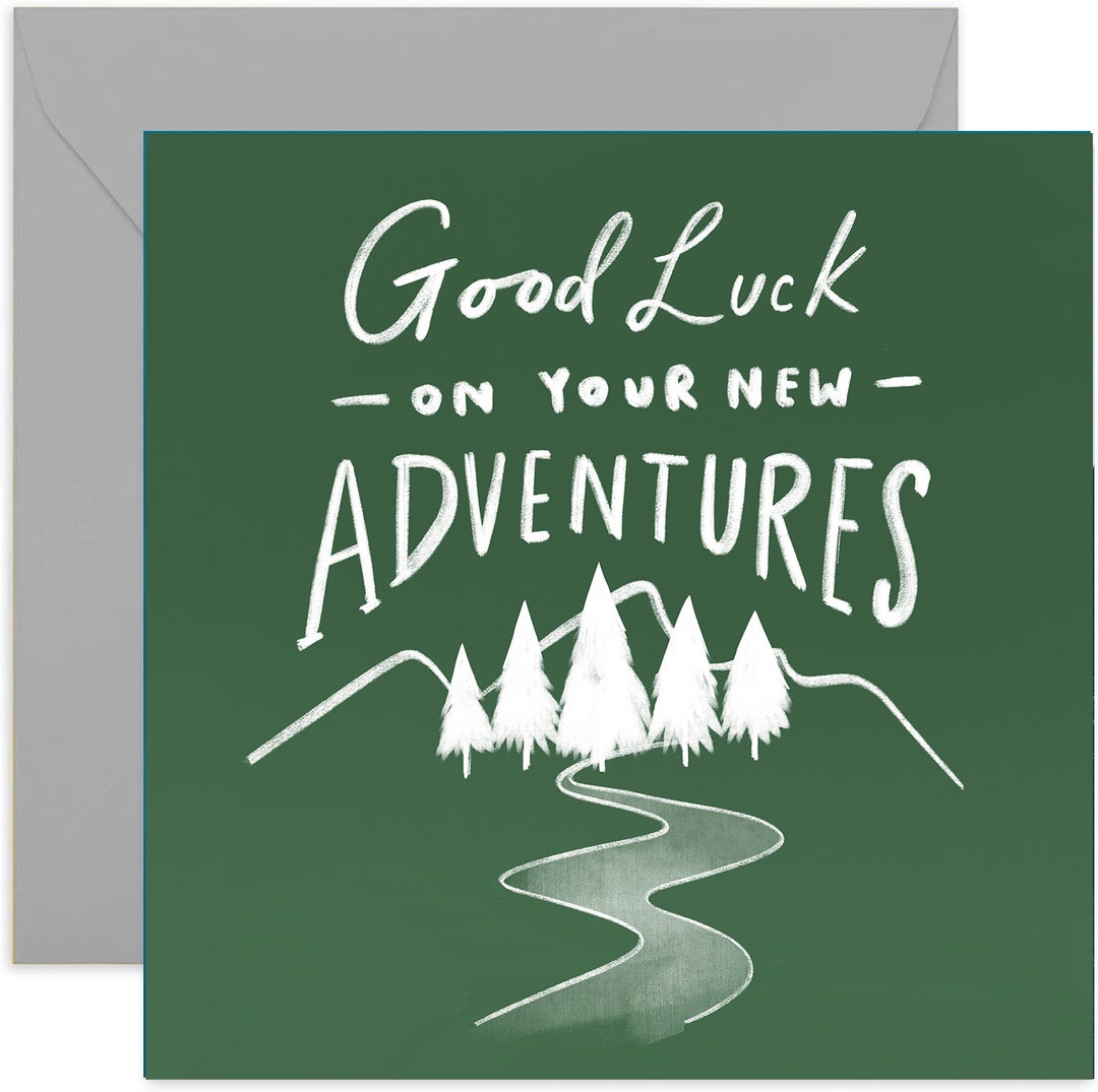 Good Luck on Your Adventures Card - Good Luck Card - Well Done Greeting ...