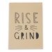SALE: Rise and Grind Notebook A4 Lined Pages Notebook - Etsy