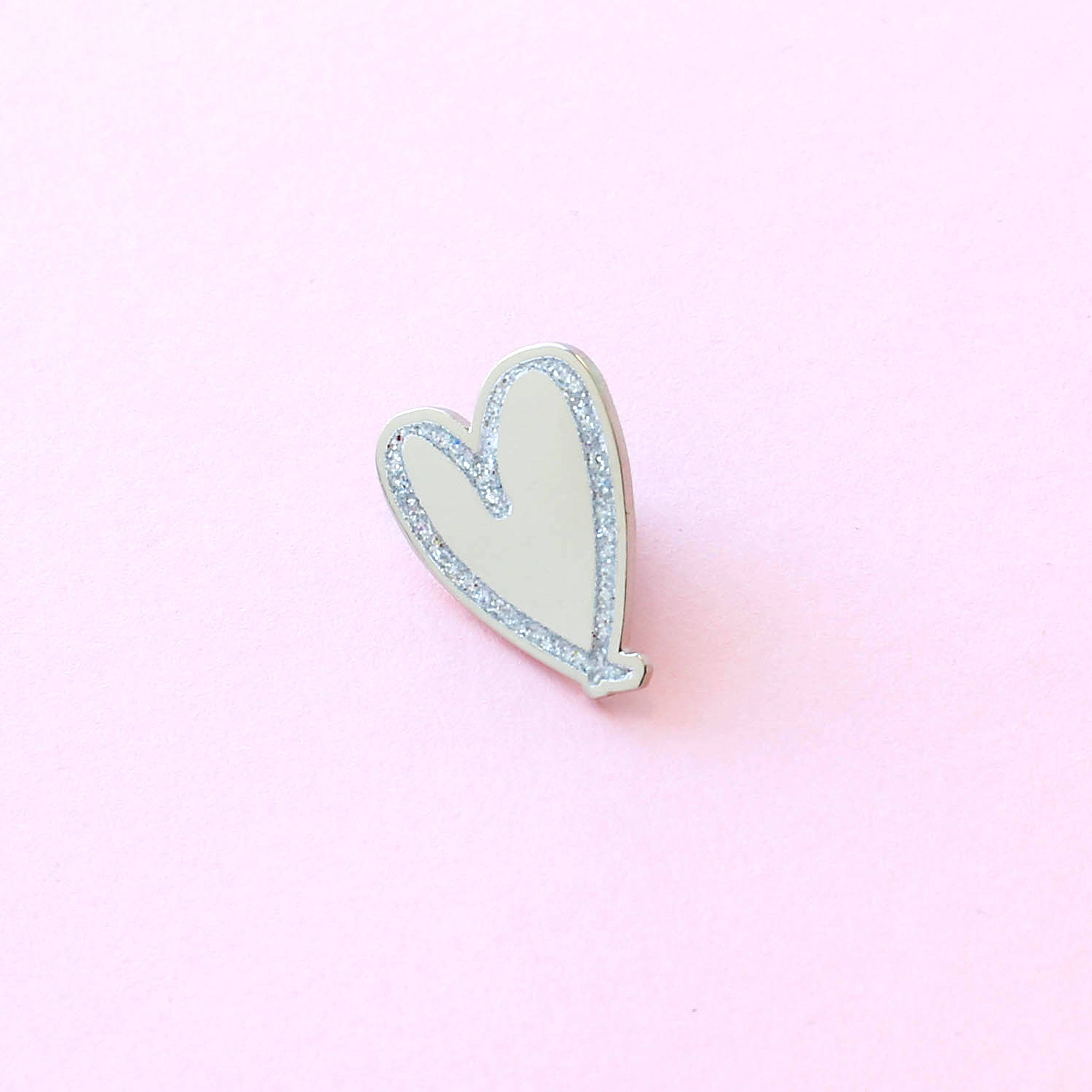 Sparkle Heart Enamel Pin Sparkle Enamel Pin Enamel Lapel - Etsy UK