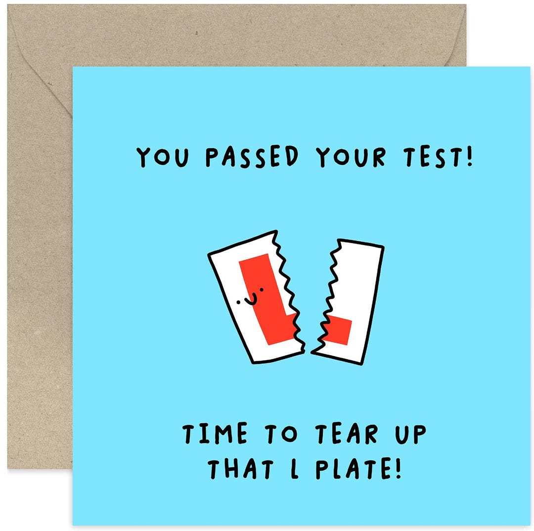 Passed Your Driving Test Card - Celebration Greeting Card ...