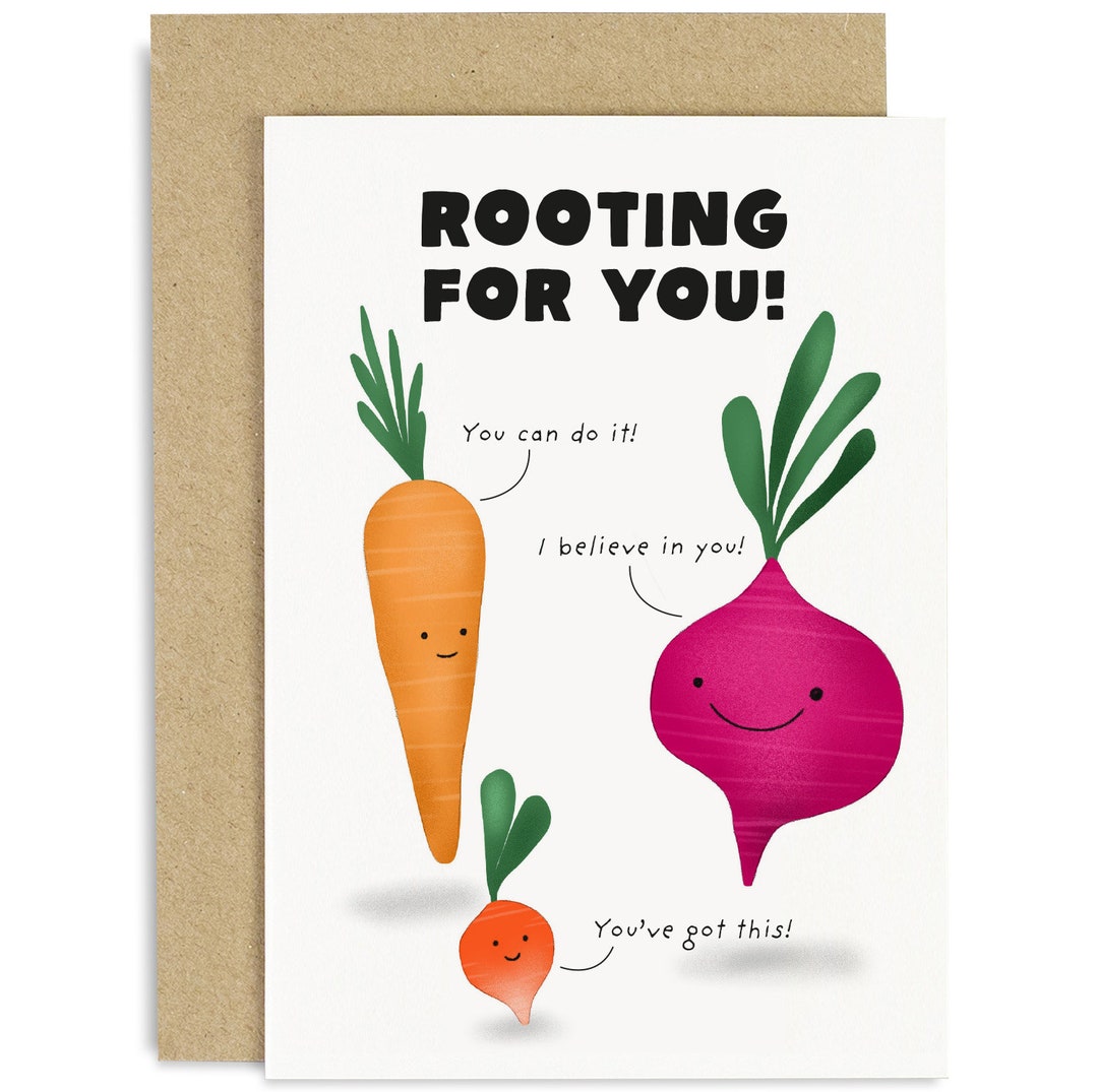 Rooting for You Good Luck Card - Supportive Card - New Job Card - Good ...