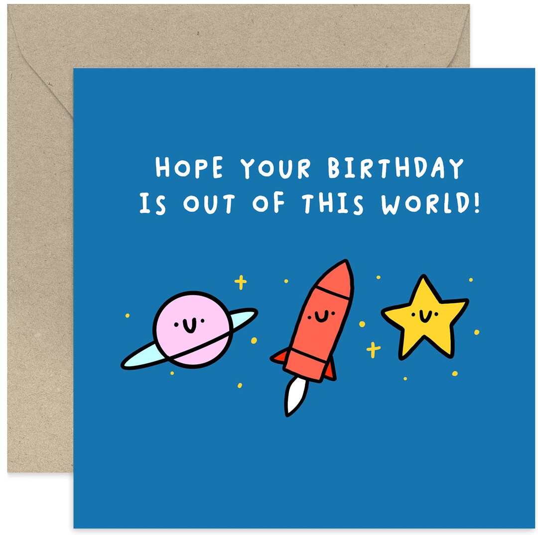 Out of This World Birthday Card - Birthday Card for Him- Birthday Card ...