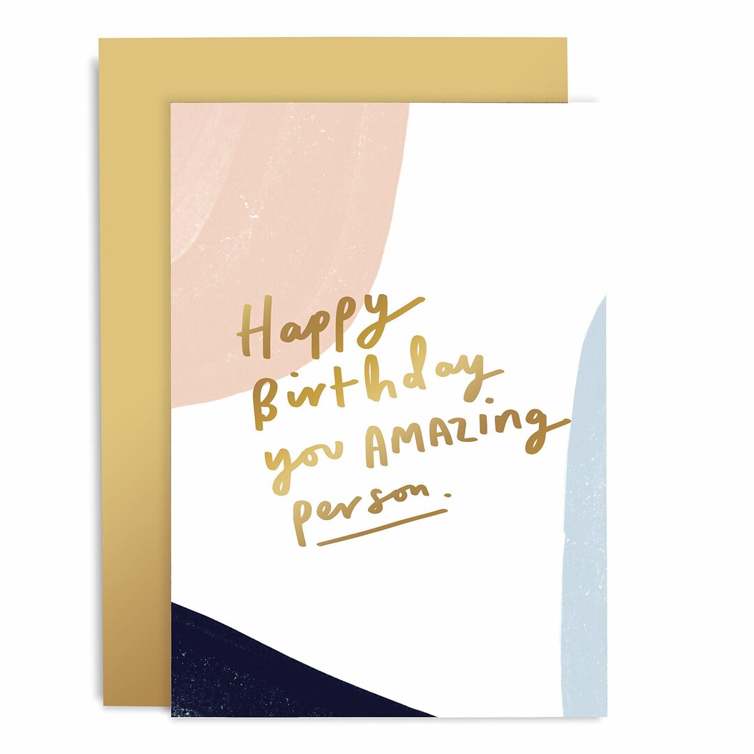 Birthday Wishes Card-amazing Person Brushwork, A6 | Perfect for Friends ...