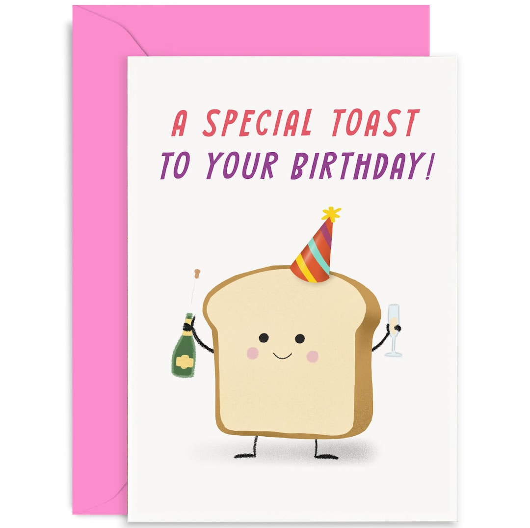 A Special Toast on Your Birthday Card - Birthday Card for Her ...