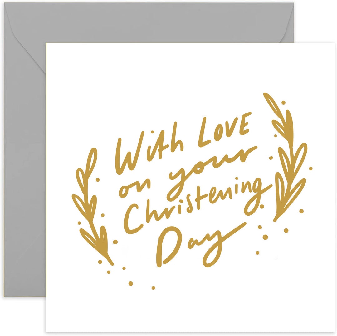With Love on Your Christening Day Card - Christening Card - Cute ...