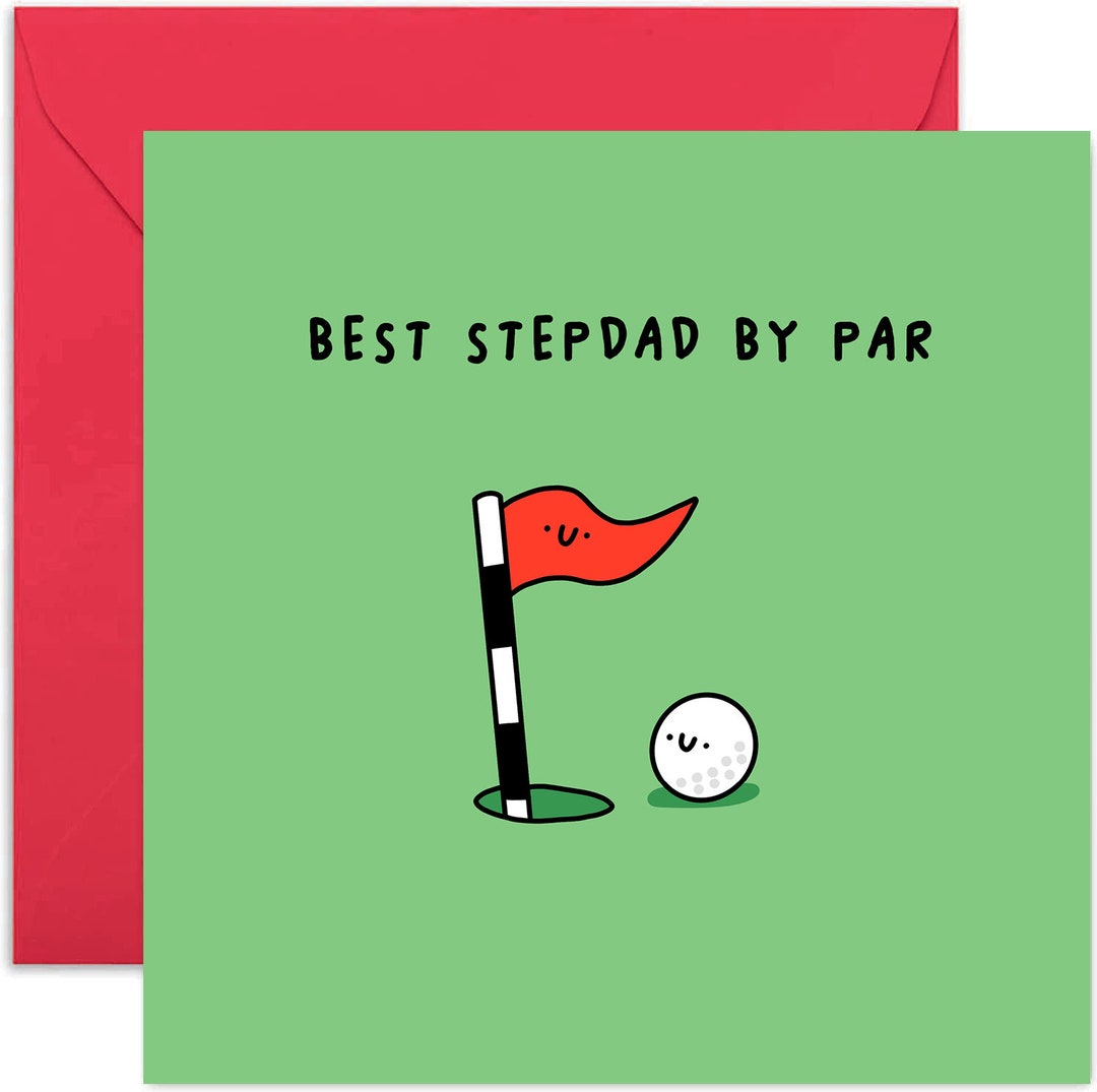 Best Stepdad by Par Card - Birthday Card - Funny Birthday Card ...