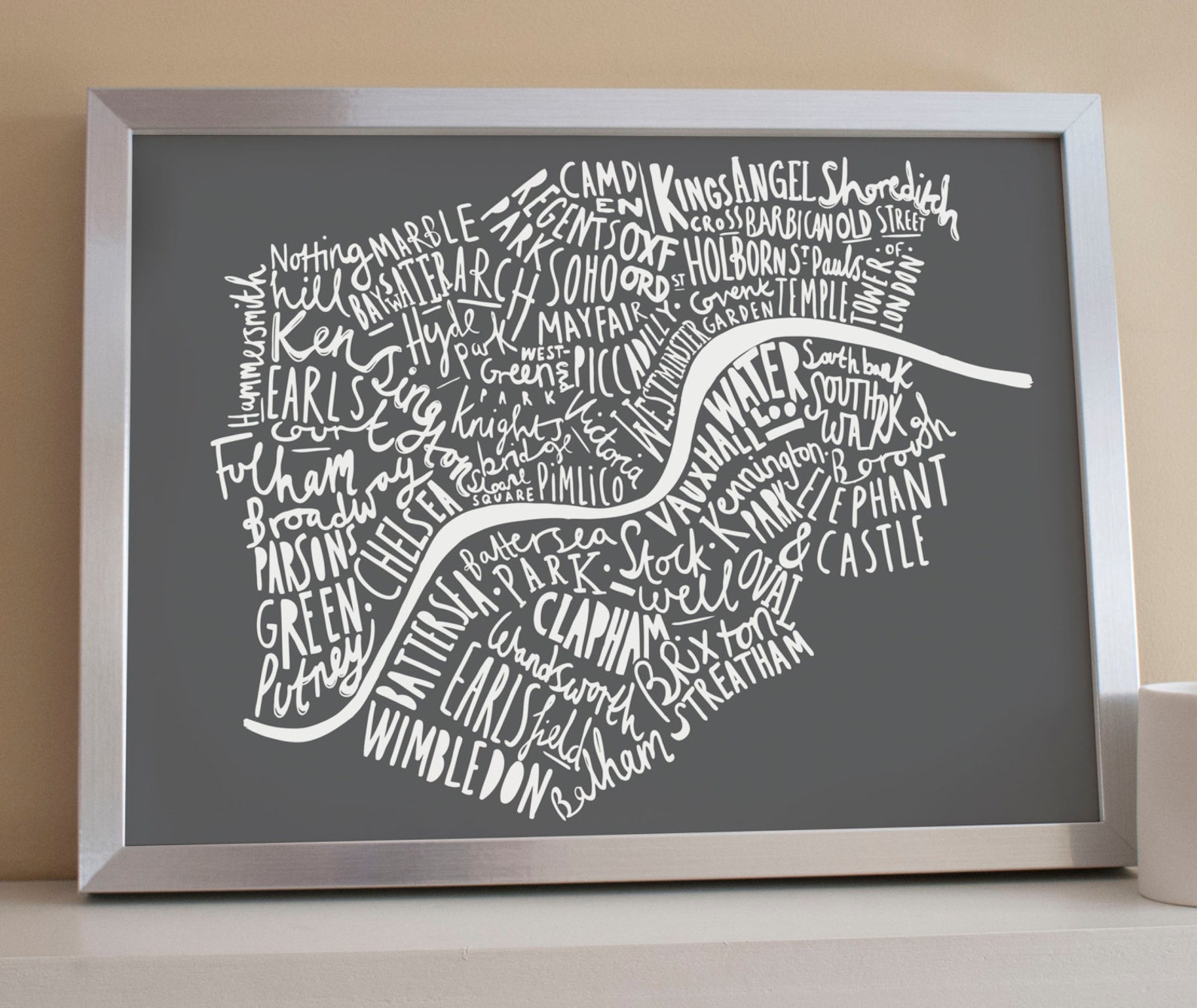 A4 London Print London Map London Poster London Art - Etsy UK