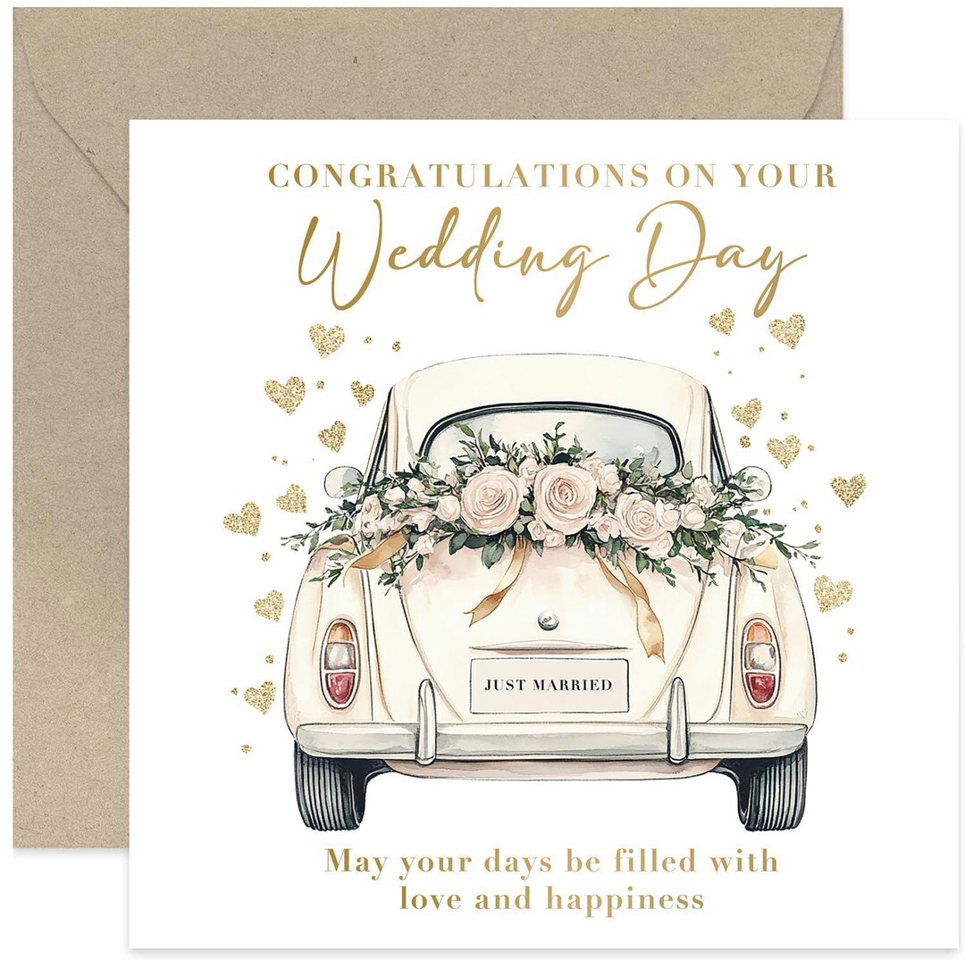 Wedding Card | Mr and Mrs Wedding Day Card | Congratulations on Your ...