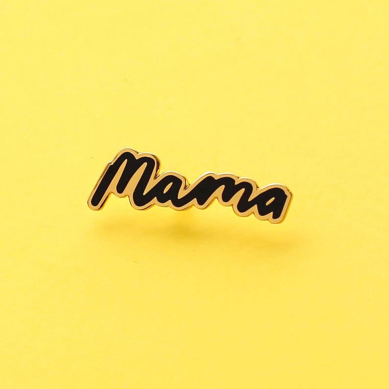 Mama Enamel Pin Mum Enamel Pin Mom Enamel Pin Mother | Etsy
