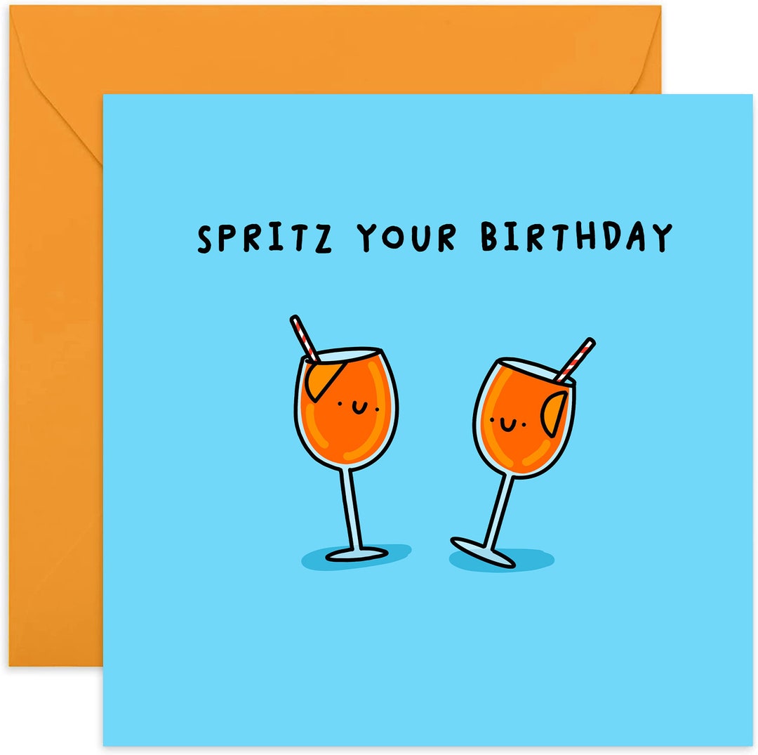 Spritz Your Birthday Card - Happy Birthday Card - Funny Birthday Card ...