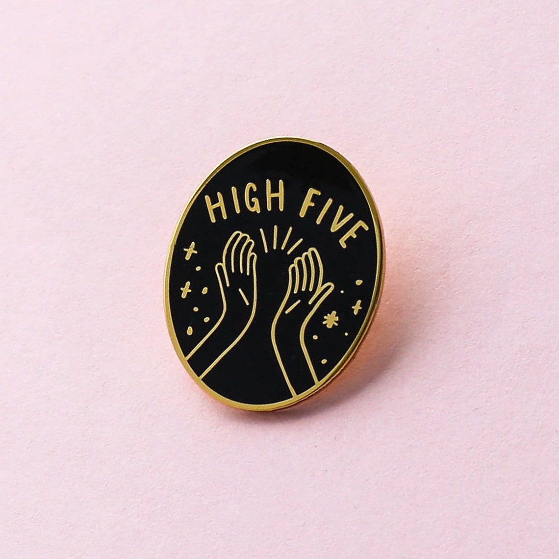 High Five Oval Enamel Pin High Five Enamel Pin Enamel - Etsy