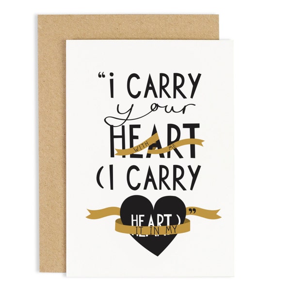I Carry Your Heart - Etsy UK