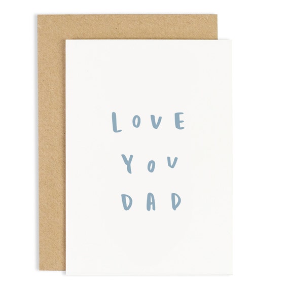 Love You Dad Father's Day Card Card for Dad CC190 - Etsy UK