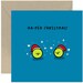 Ha-pea Christmas Card - Funny Christmas Card - Cute Holiday Card ...
