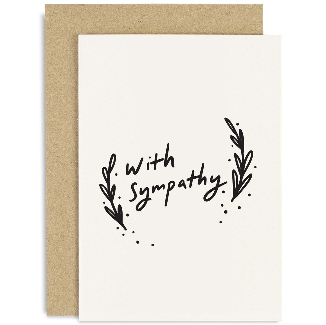 With Sympathy Card - Sympathy Card - Friendship Card - Hug Card ...