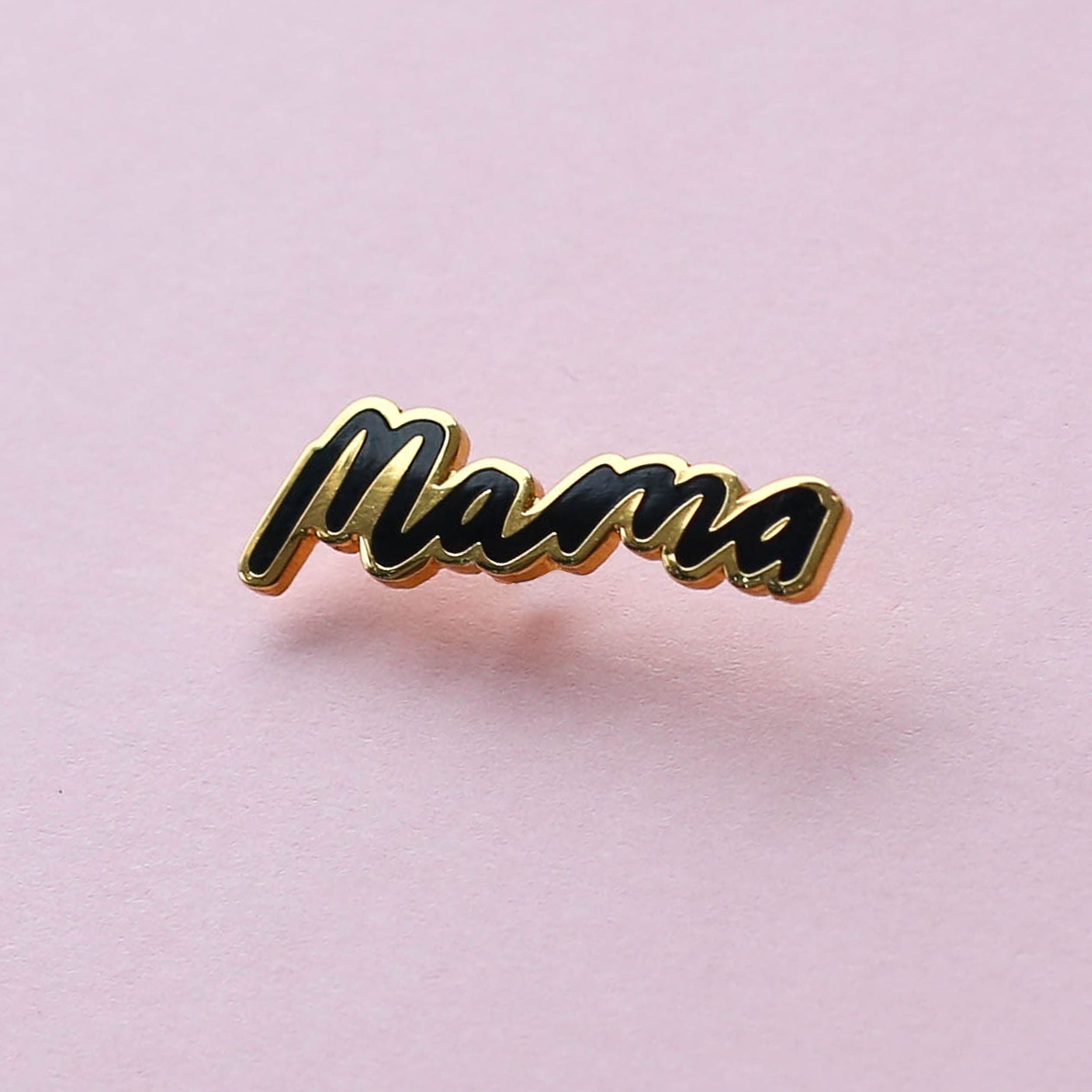 Mama Enamel Pin Mum Enamel Pin Mom Enamel Pin Mother Etsy Uk