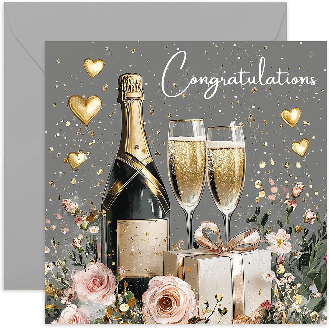 Special Congratulations Greeting Card for Couple Celebrating Wedding ...