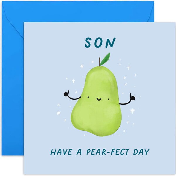 Pear Son Birthday Card - Etsy