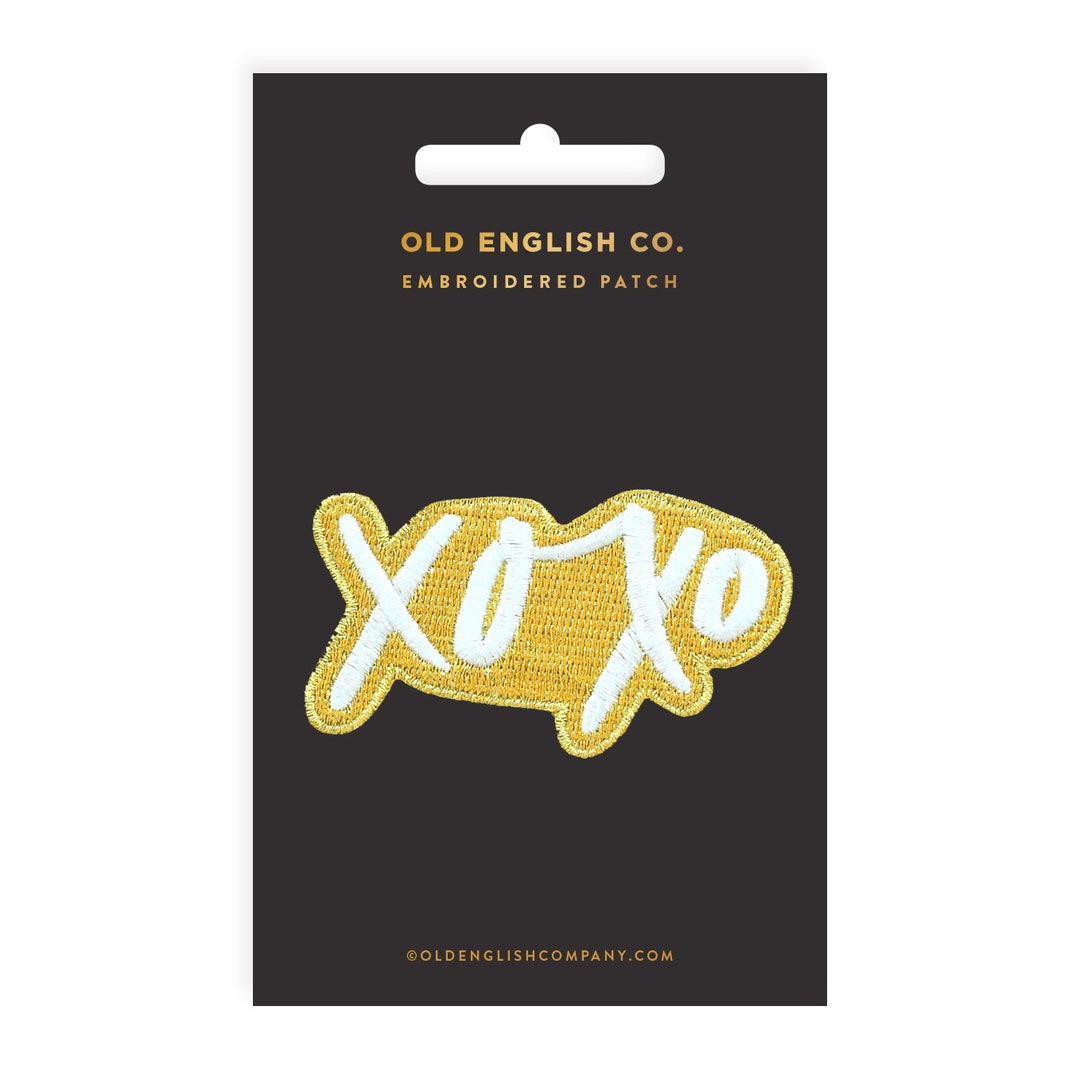 XOXO Embroidered Patch Embroidered Patch XOXO Patch Coffee Badge Iron ...
