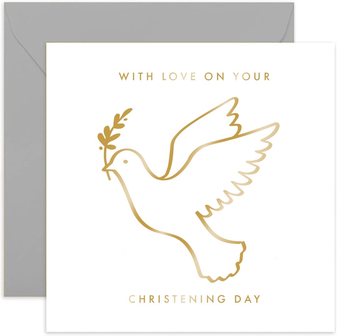 On Your Christening Day Dove Card - Christening Card - Cute Christening ...
