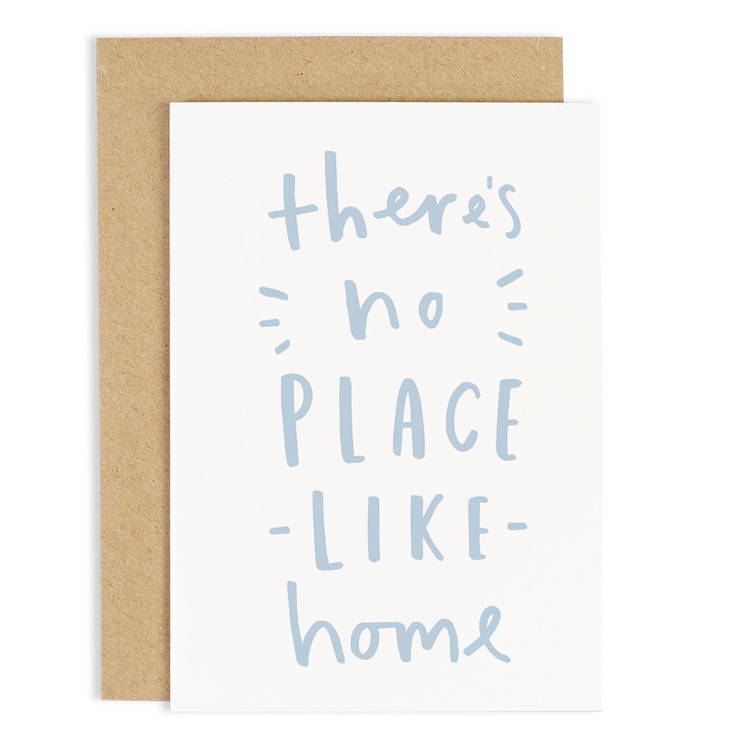 There's No Place Like Home Card - Housewarming Card - New Home Card ...