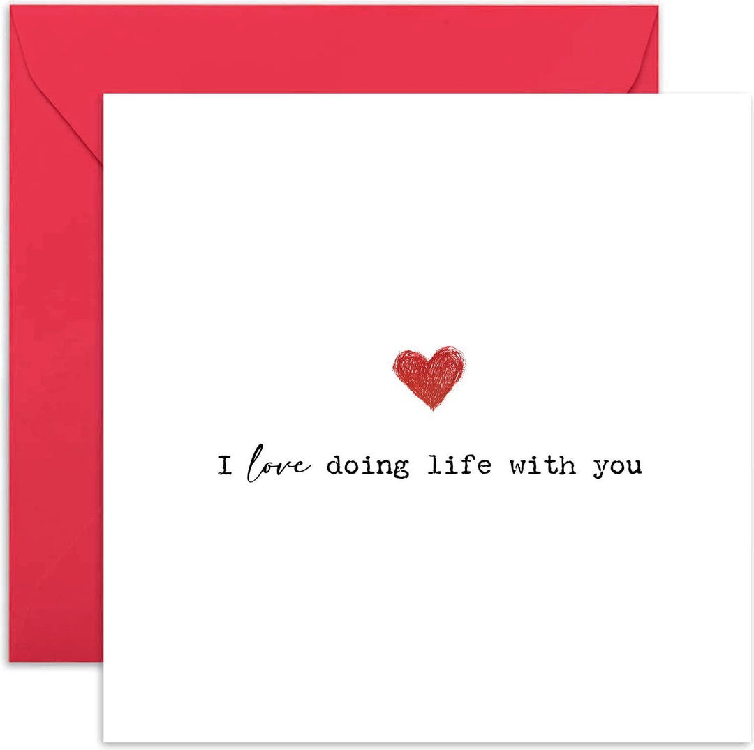 Romantic Wedding Anniversary Cards for Husband 'love Doing Life With ...