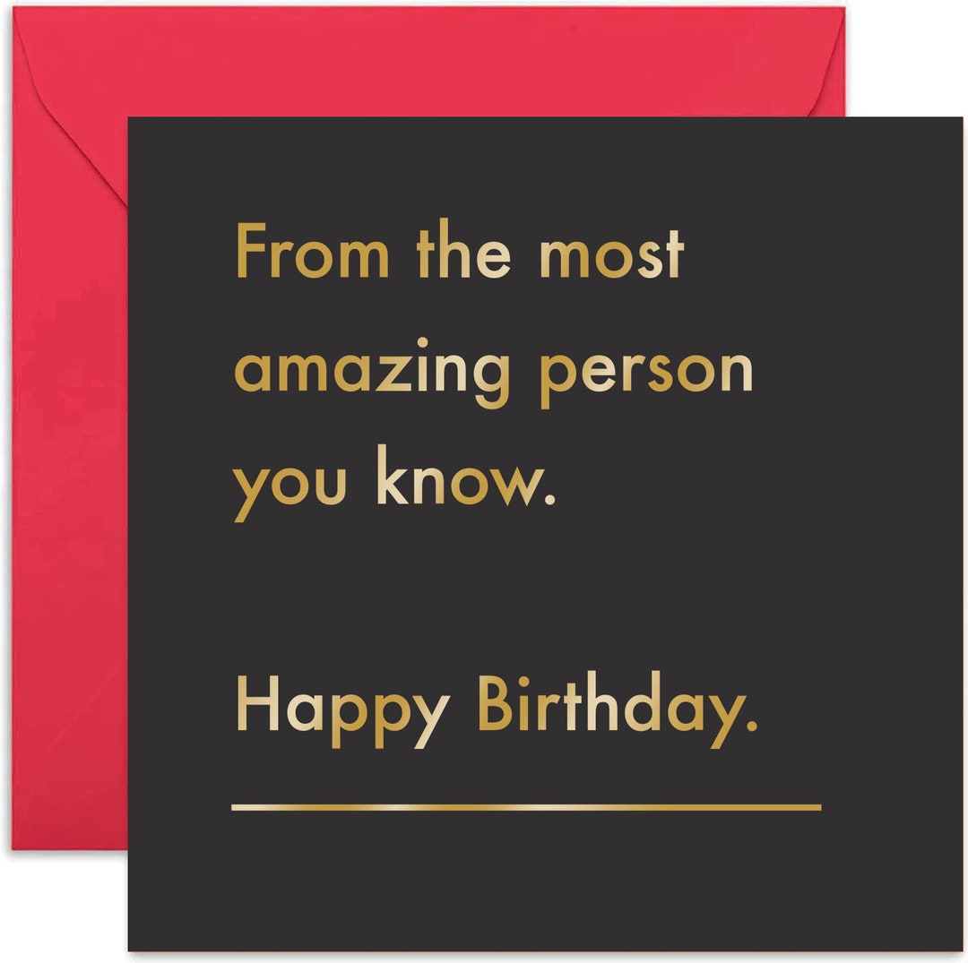 From the Most Amazing Person Birthday Card - Friendship Greeting Card ...