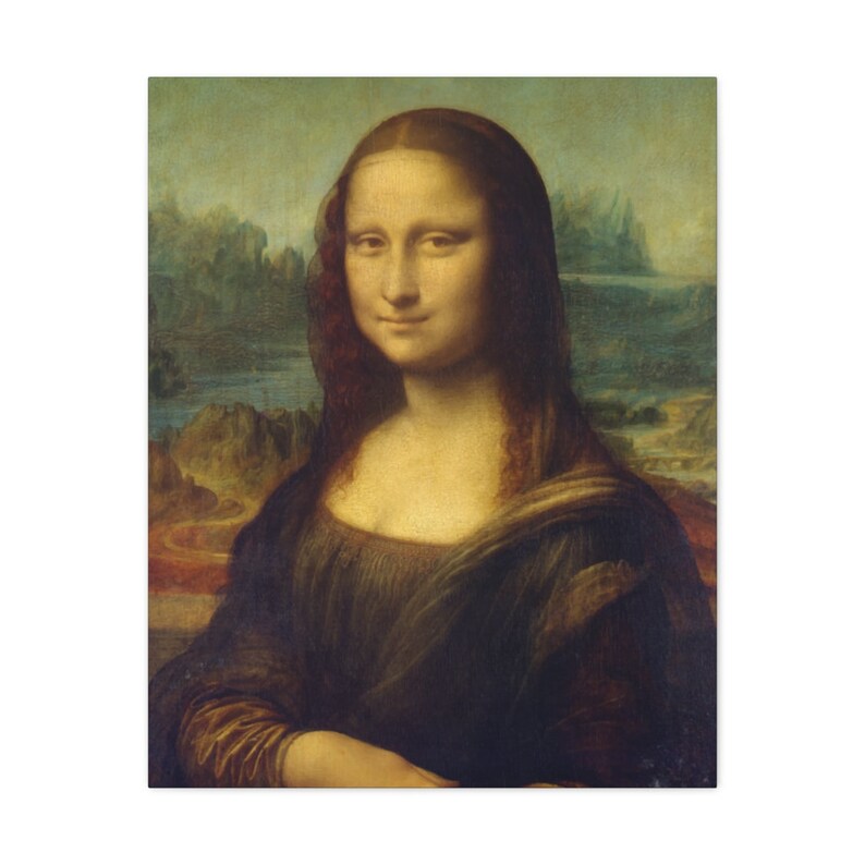 Mona Lisa by Leonardo Da Vinci READY TO HANG Art Print on - Etsy