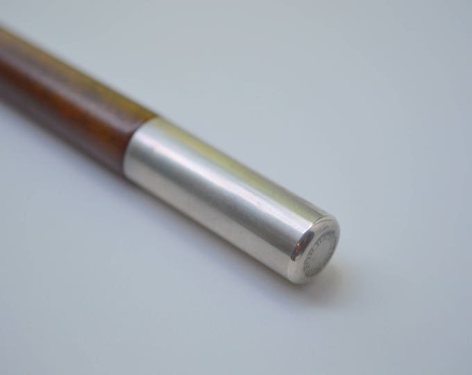 Reed and Barton Jogging Stick, Walnut and Sterling Silver, Velvet Bag ...