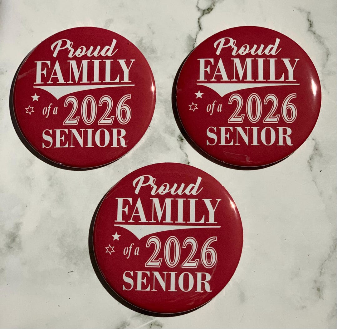 Class of 2026 Proud Family Senior Buttons - Etsy