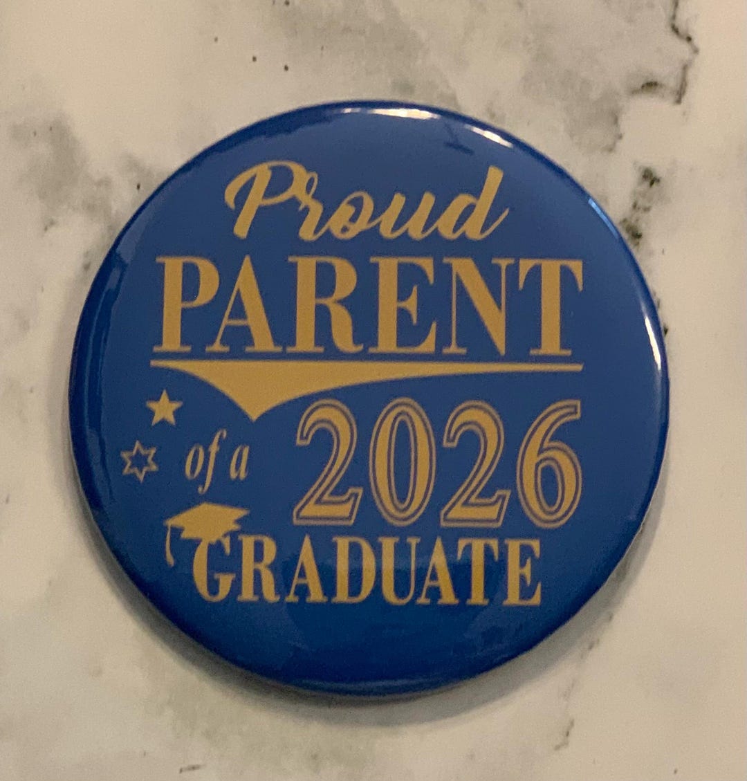 Proud Family of a 2026 Graduate Button, Graduation Pin - Etsy